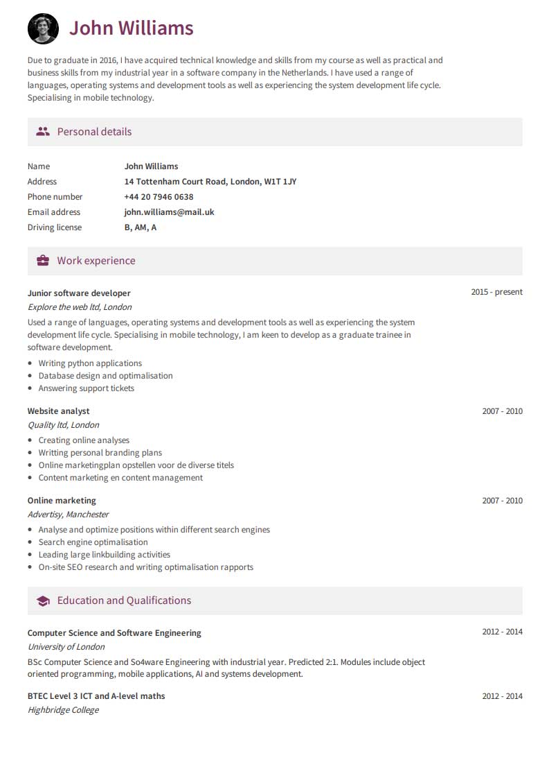 Professzionális önéletrajz készítő - CVmaker.hu