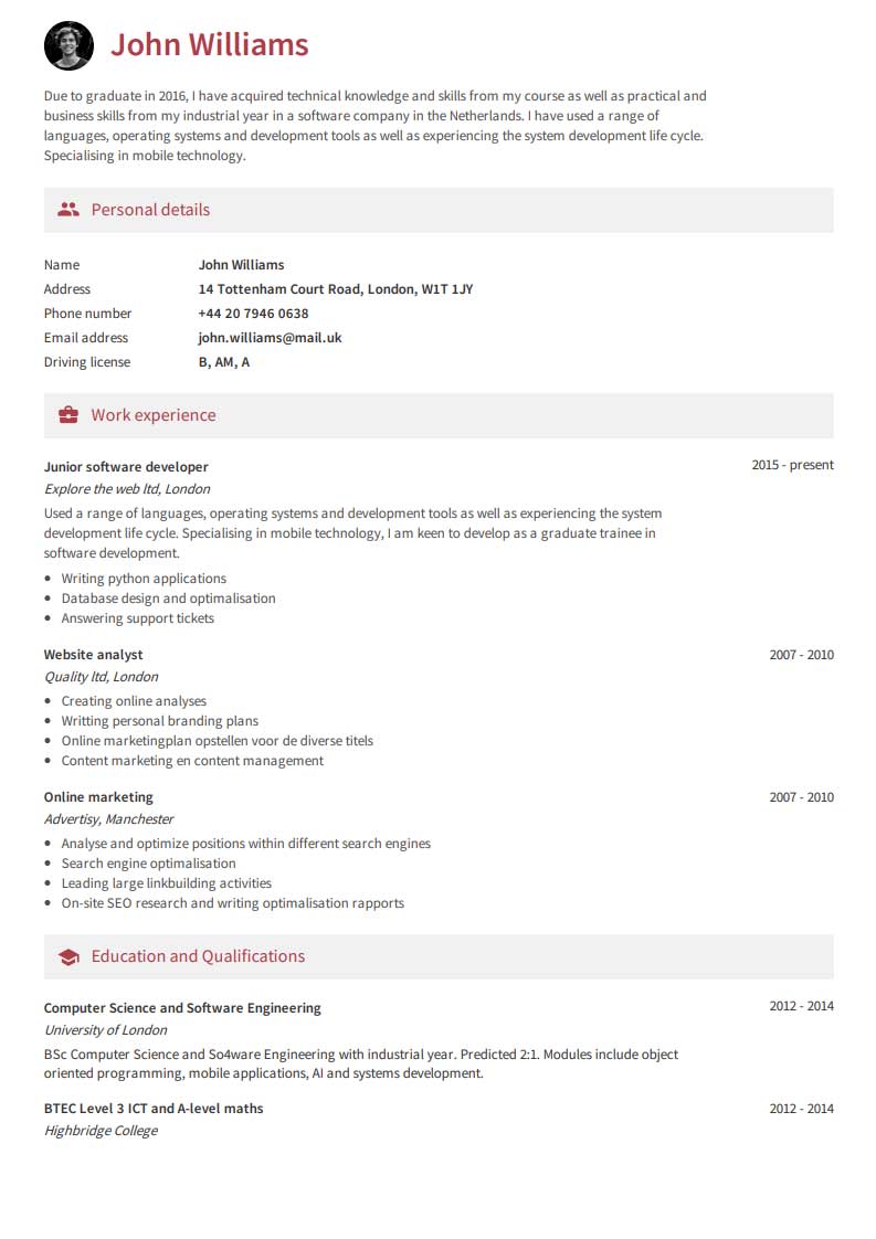 Professzionális önéletrajz készítő - CVmaker.hu